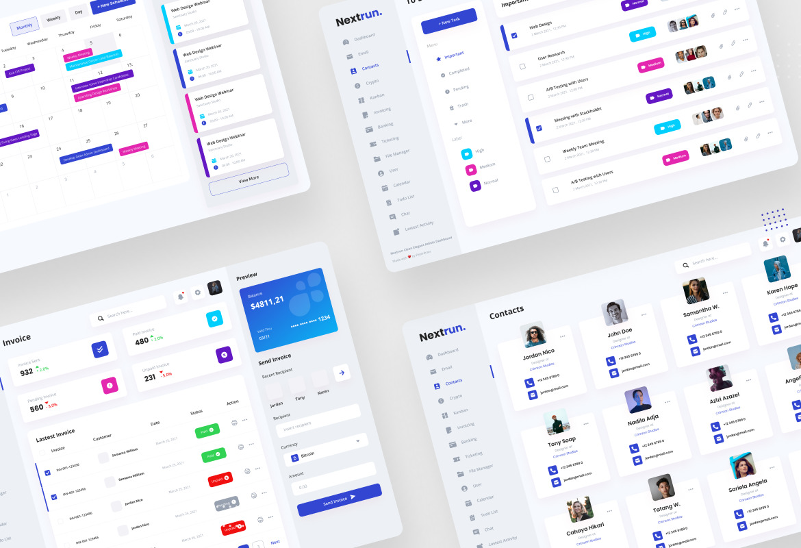 Nextrun - Neat Clean and Elegant Admin Dashboard on Yellow Images ... Nextrun - Neat Clean and Elegant Admin Dashboard on Yellow Images ...