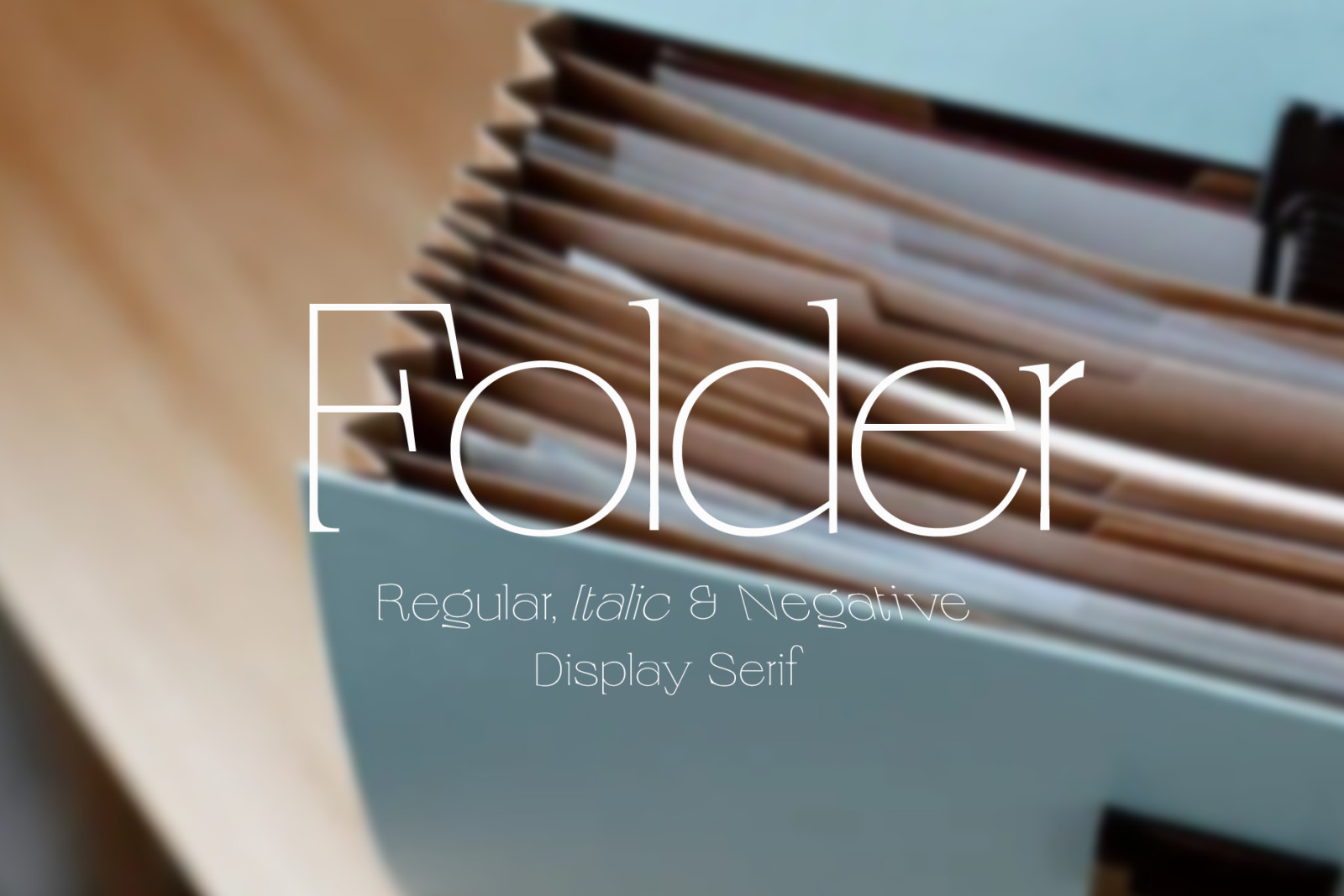 FOLDER DISPLAY SERIF on Yellow Images Creative Store - 108875