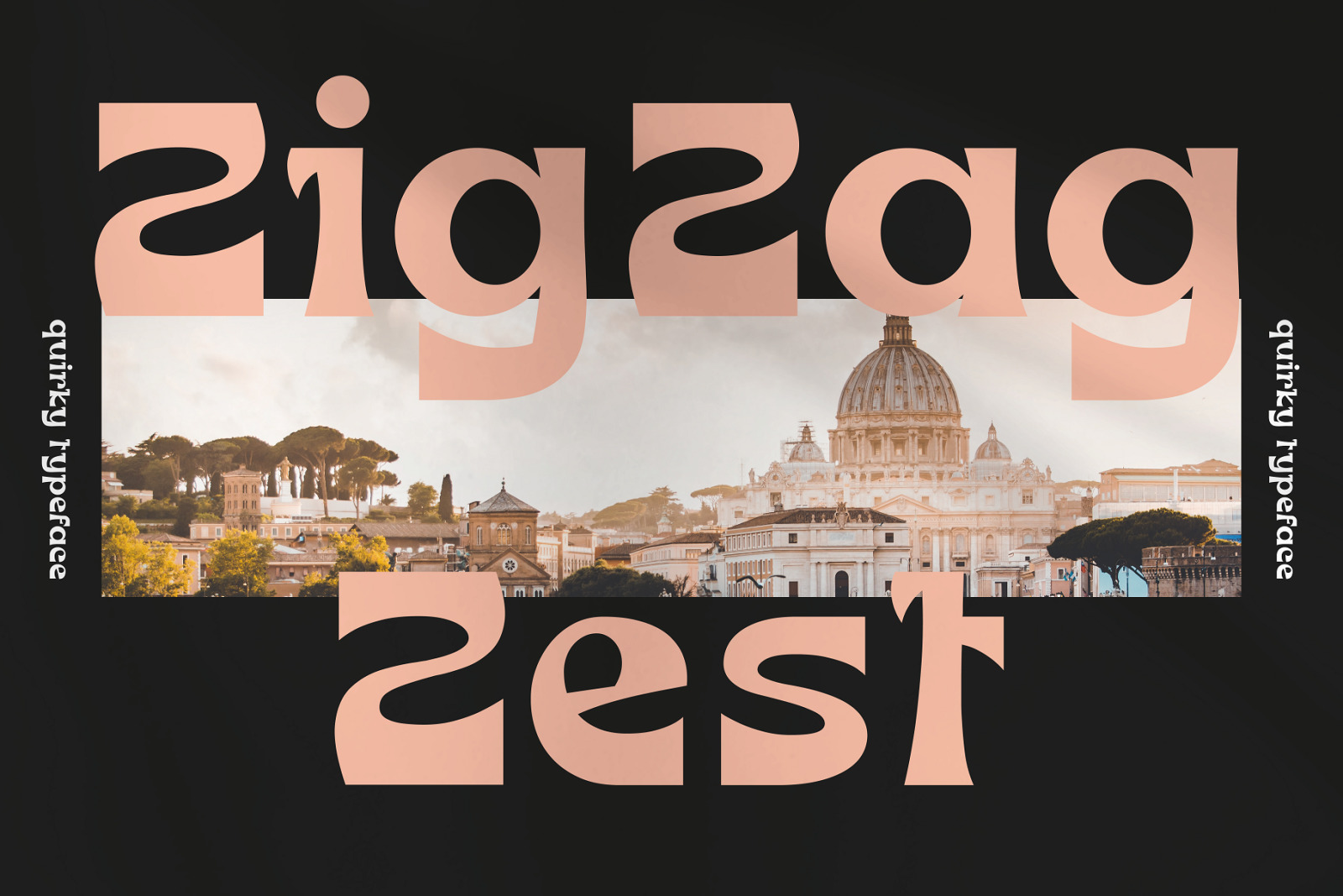 Zig Zag Zest - Quirky Typeface on Yellow Images Creative Store - 115000 Zig Zag Zest - Quirky Typeface on Yellow Images Creative Store - 115000