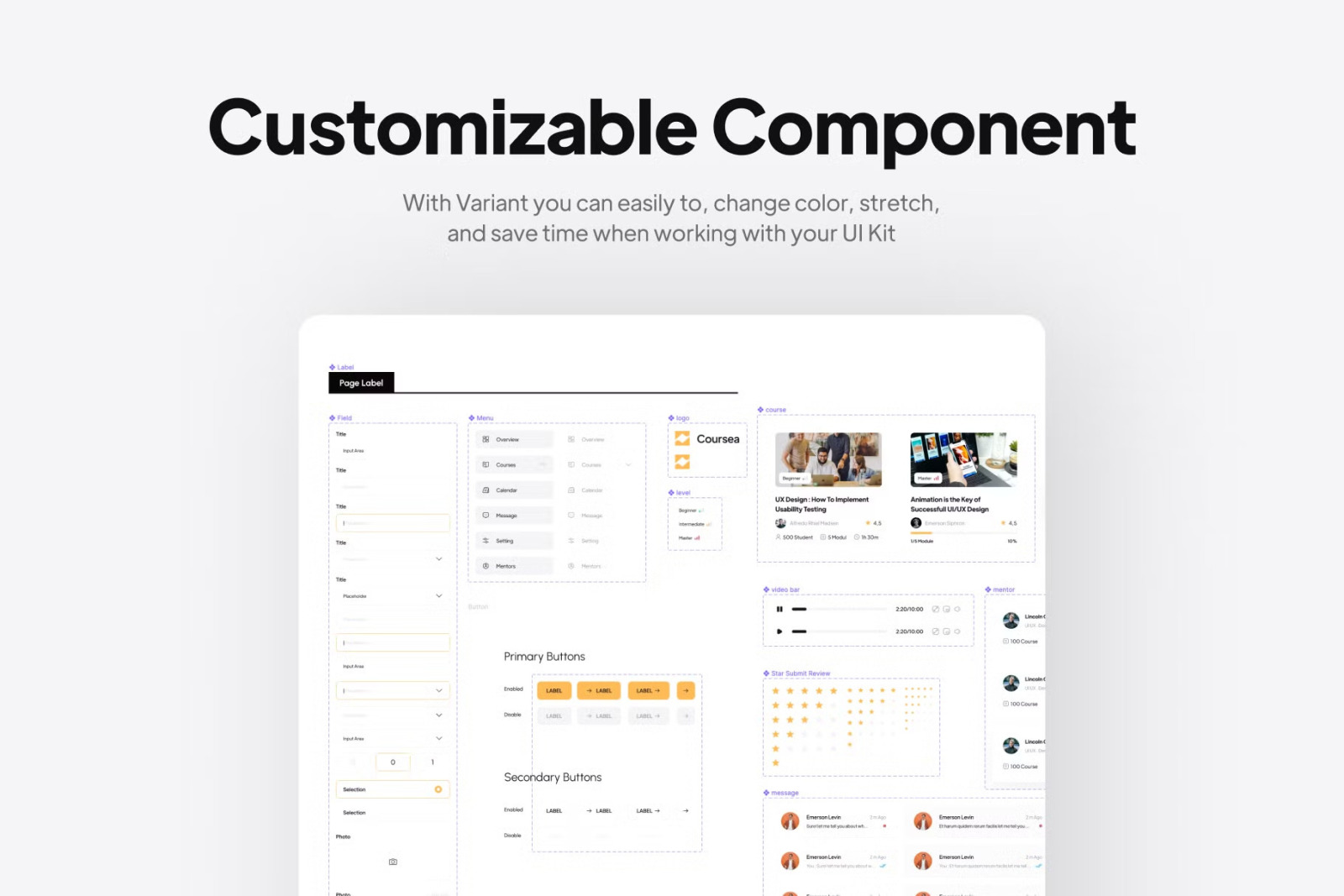 Coursea - Course Dashboard UI Kit on Yellow Images Creative Store - 133677 Coursea - Course Dashboard UI Kit on Yellow Images Creative Store - 133677