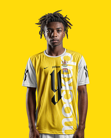 A Soccer Player with Dreadlocks Wearing a Soccer Jersey Mockup - Free ... A Soccer Player with Dreadlocks Wearing a Soccer Jersey Mockup - Free ...