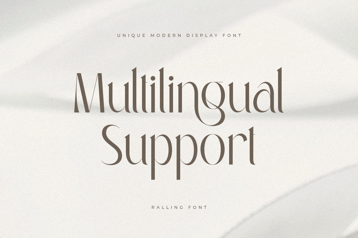 Ralling – Unique Modern Display Font on Yellow Images Creative Store ... Ralling – Unique Modern Display Font on Yellow Images Creative Store ...